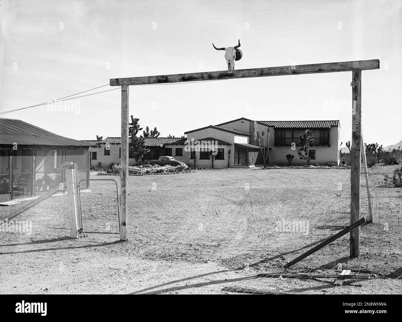Walking Box Ranch of Rex Bell and Clara Bow eight miles from ...