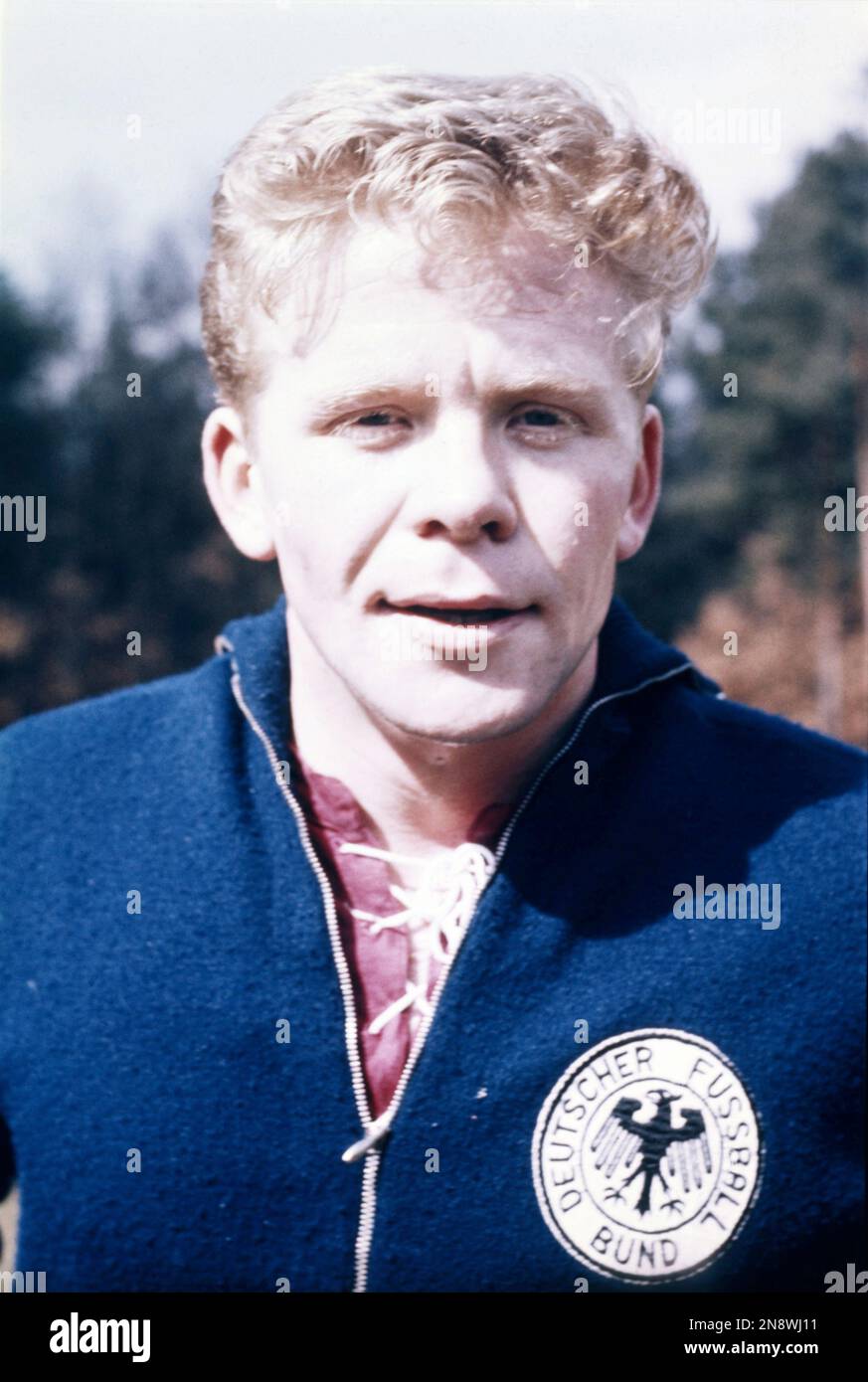 Portrait of German footballer and striker of the national soccer team ...