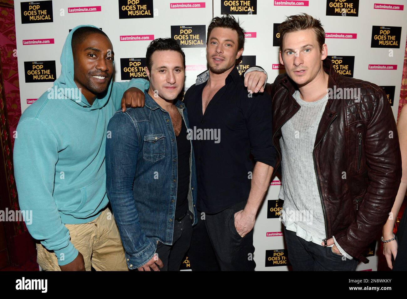 Simon Webbe, Anthony Costa, Duncan James, Lee Ryan of Boy Band Blue ...