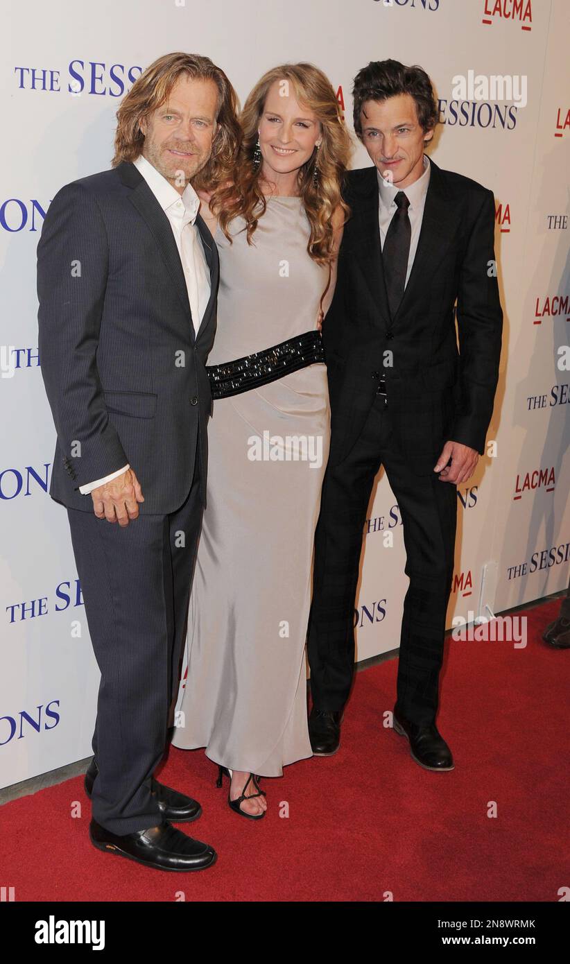 William H. Macy, from left, Helen Hunt, and John Hawkes attend the LA ...