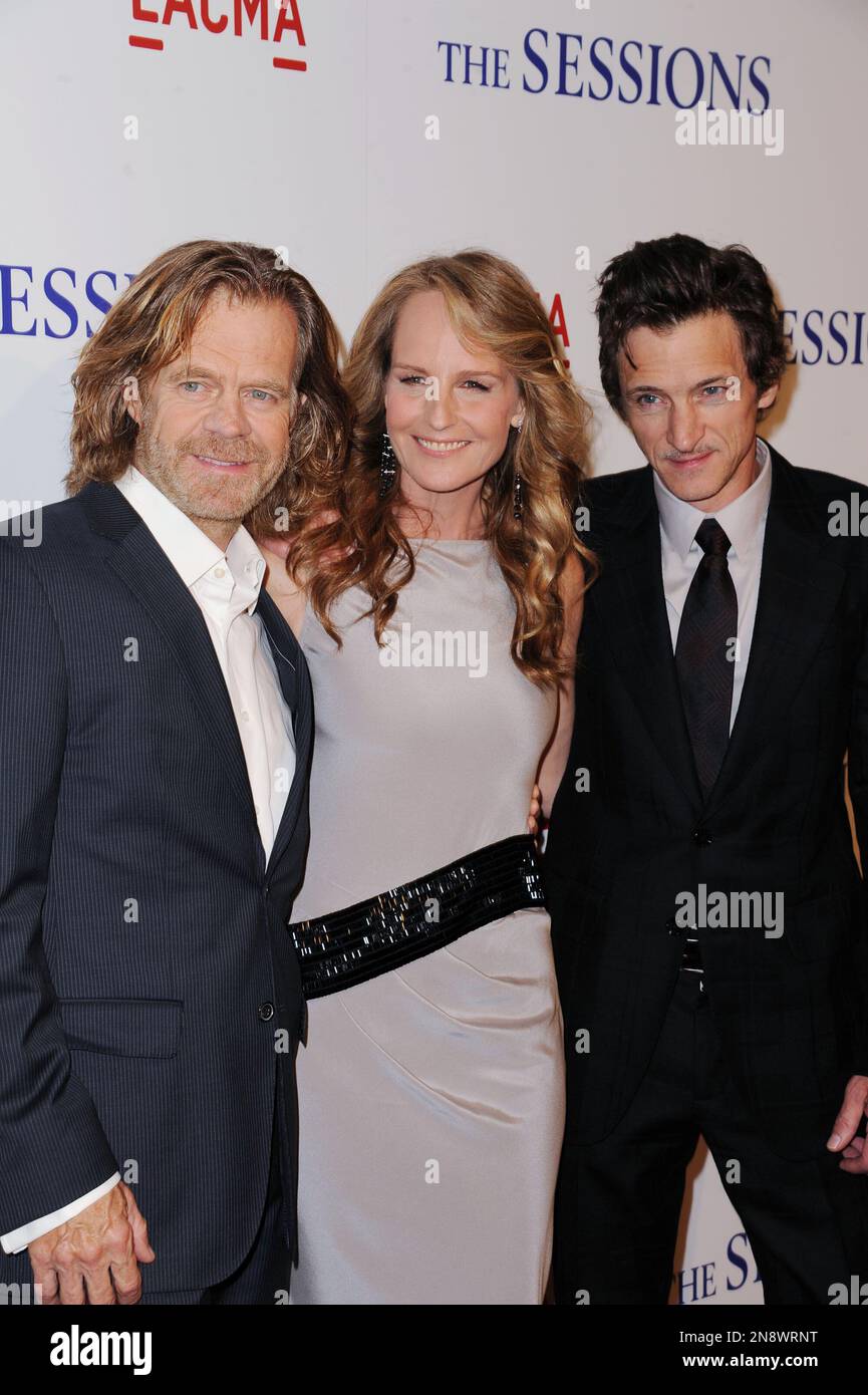 William H. Macy, from left, Helen Hunt, and John Hawkes attend the LA ...
