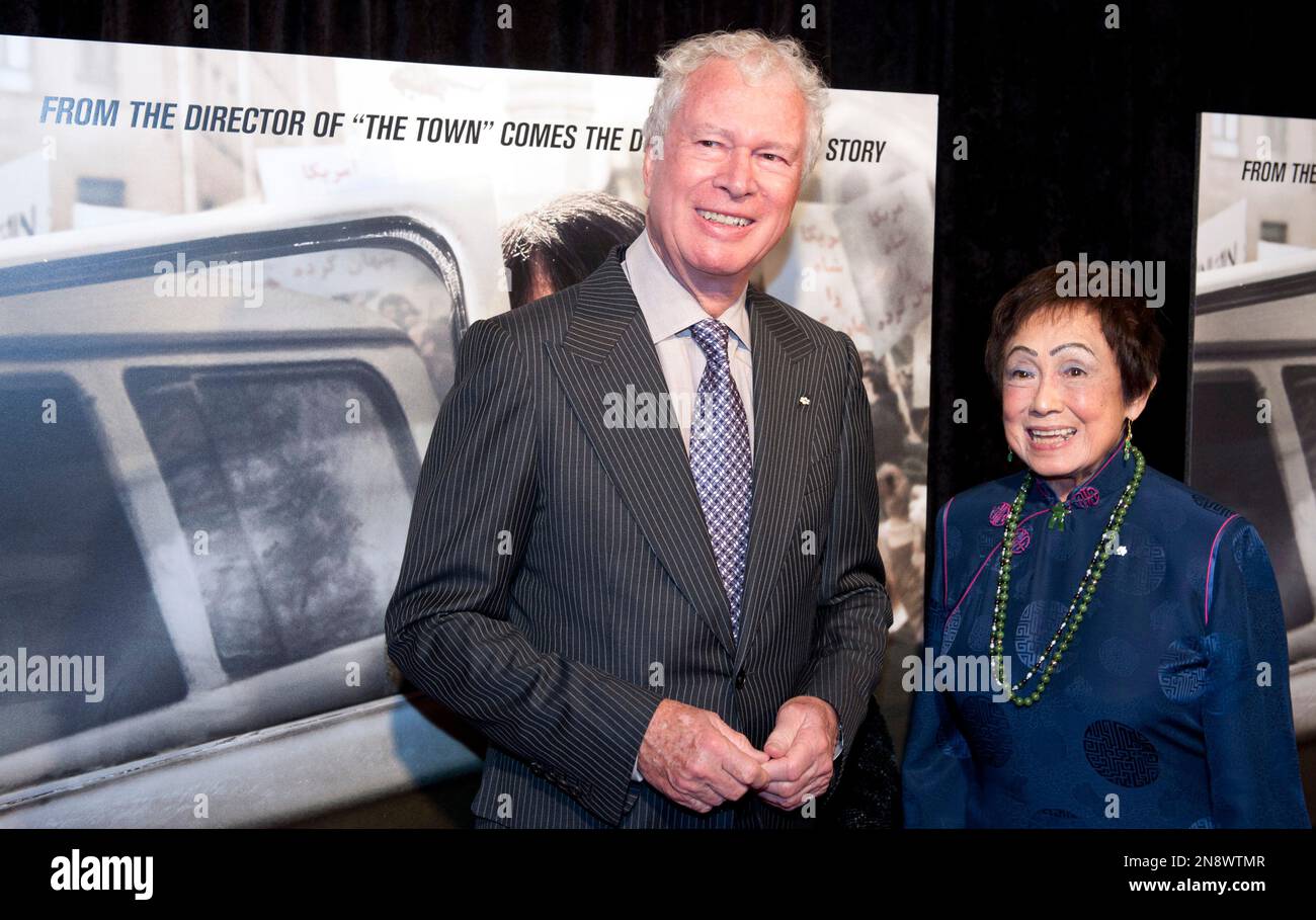 Former Canadian Ambassador Ken Taylor and his wife Pat, pose for ...