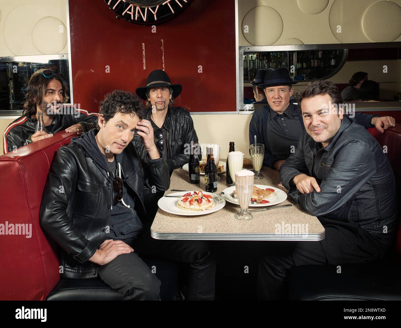 This Oct. 1, 2012 photo shows members of The Wallflowers, from left ...