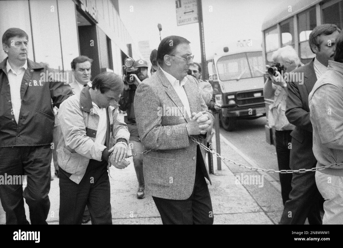 Joseph LaRosa and Joseph Colombo Jr., arrested in New York on April 24 ...