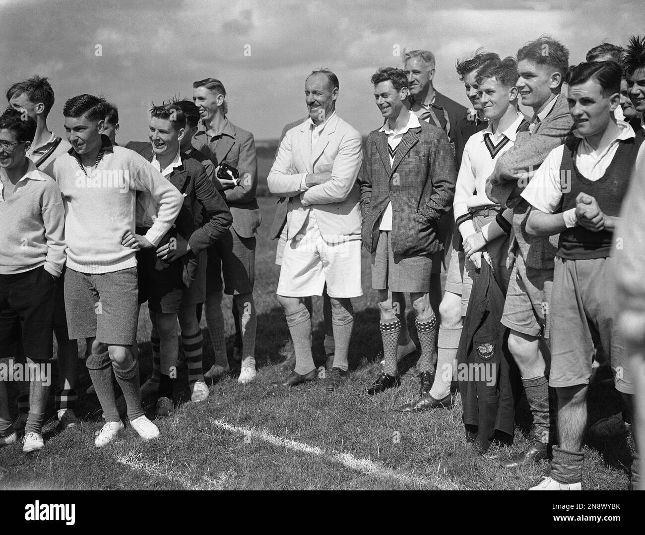 Britain's Prince Albert, Duke of York, laughing at a happy incident ...