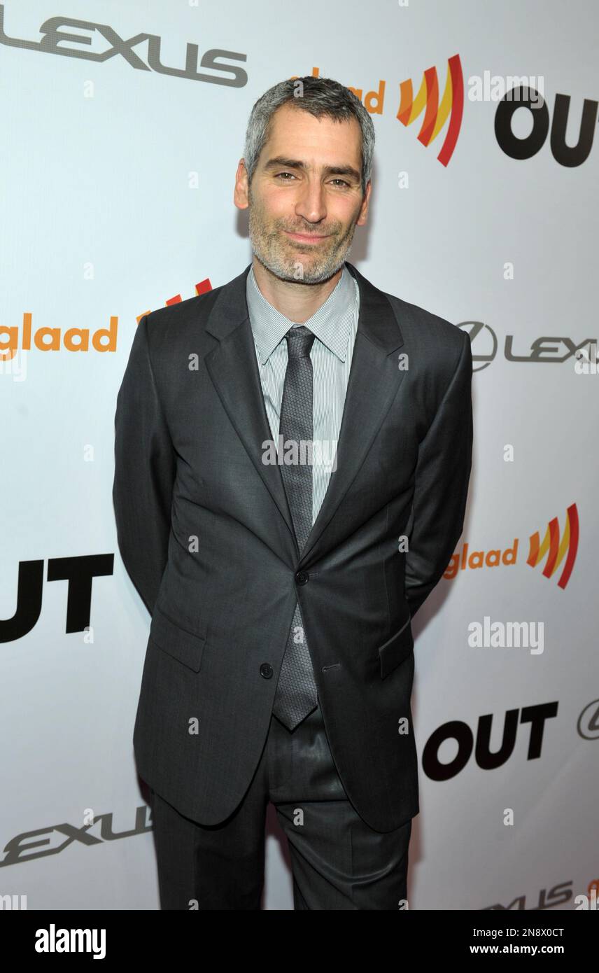 OUT Magazine Editor in Chief Aaron Hicklin arrives at OUT Magazine's ...
