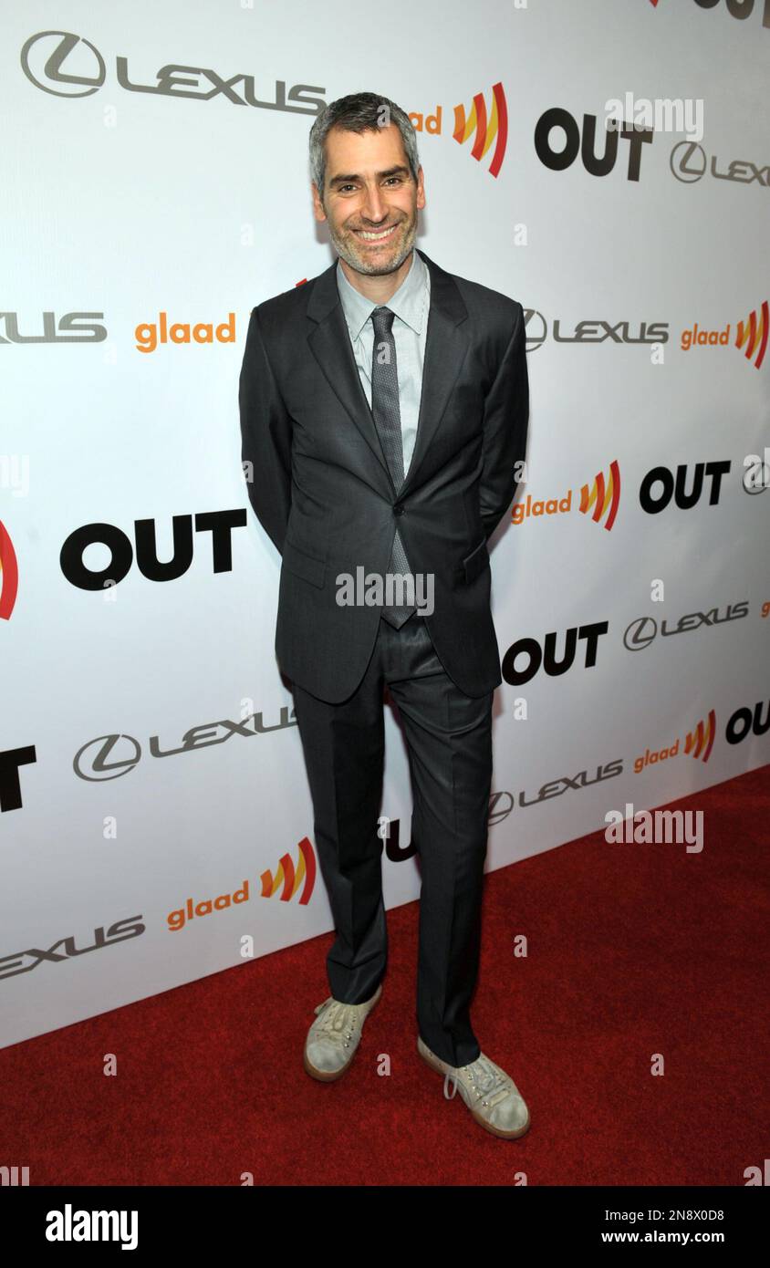 OUT Magazine Editor in Chief Aaron Hicklin arrives at OUT Magazine's ...