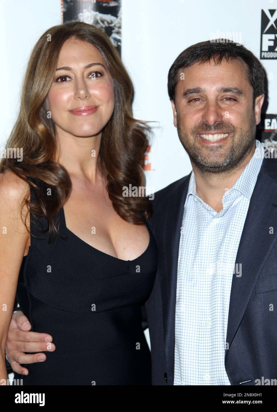 Jeff Schaffer, right, and Jackie Schaffer arrive at the premiere ...