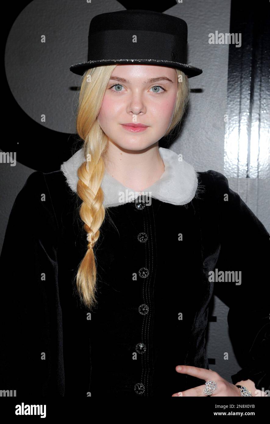 Actress Elle Fanning attends a CHANEL Fine Jewelry dinner to celebrate ...