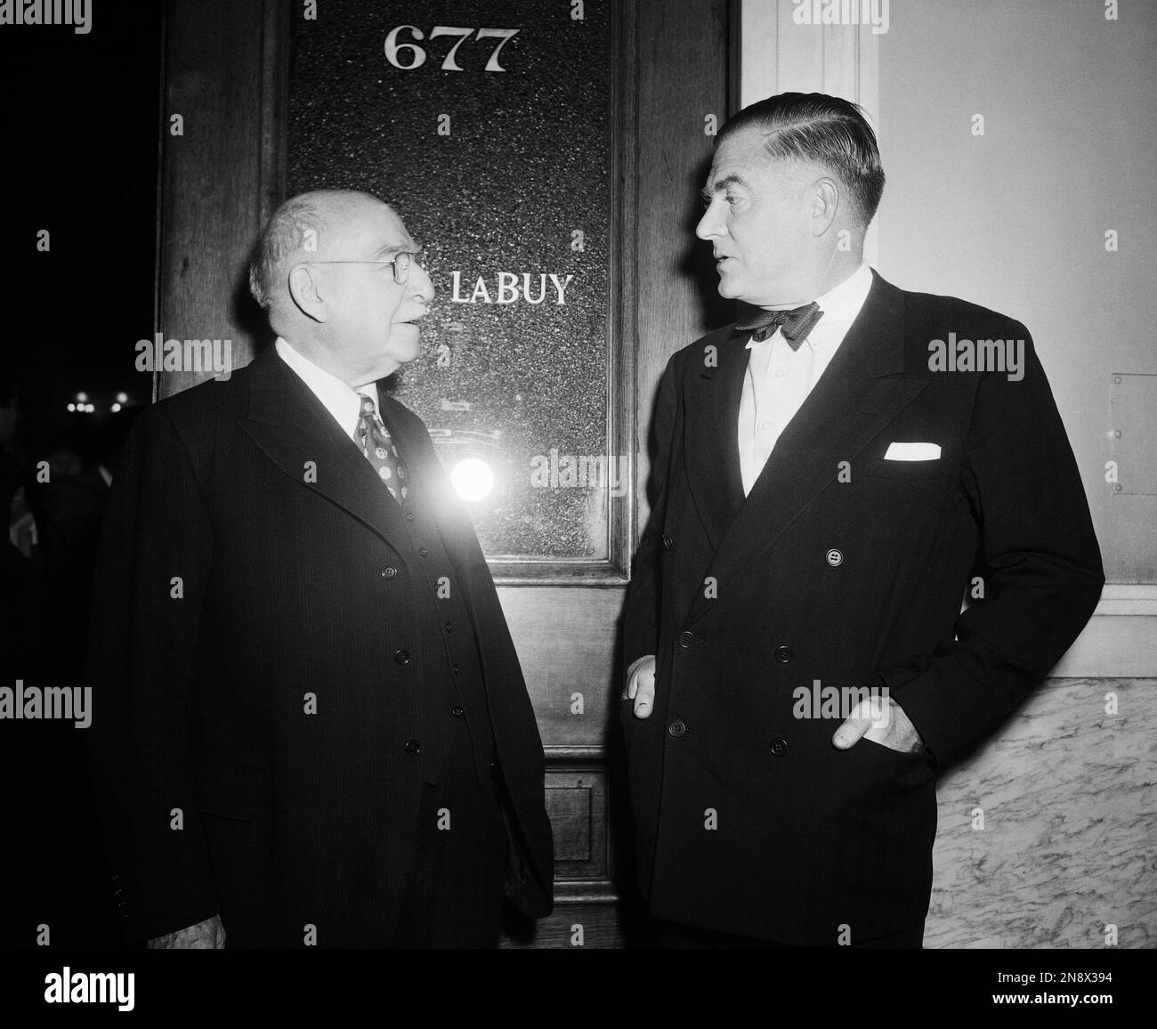 Pierre S. du Pont, left ,honorary chairman of the board, joins Henry B ...