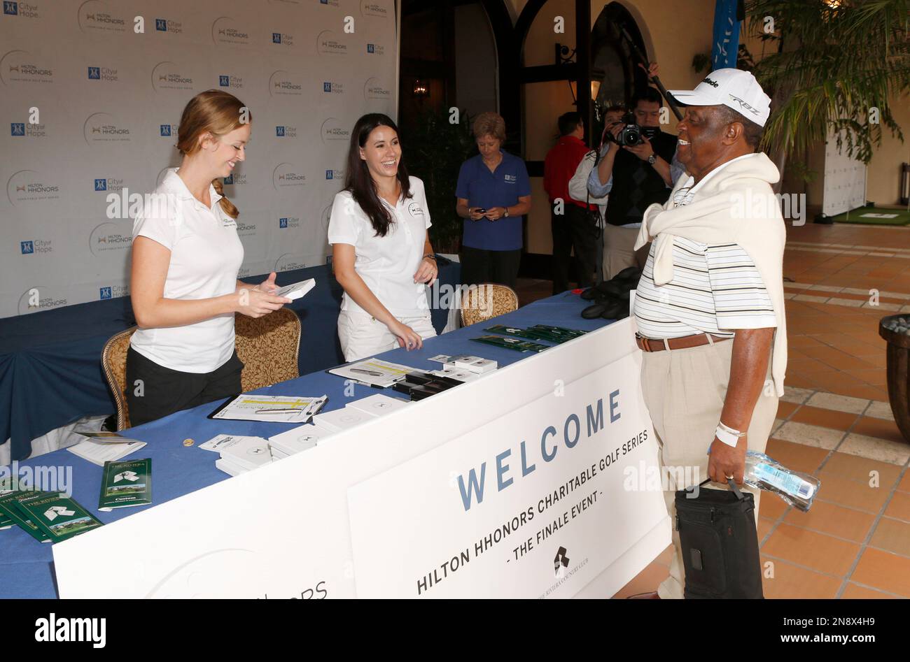 attends the Hilton HHonors Charitable Golf Series Finale Event, on ...