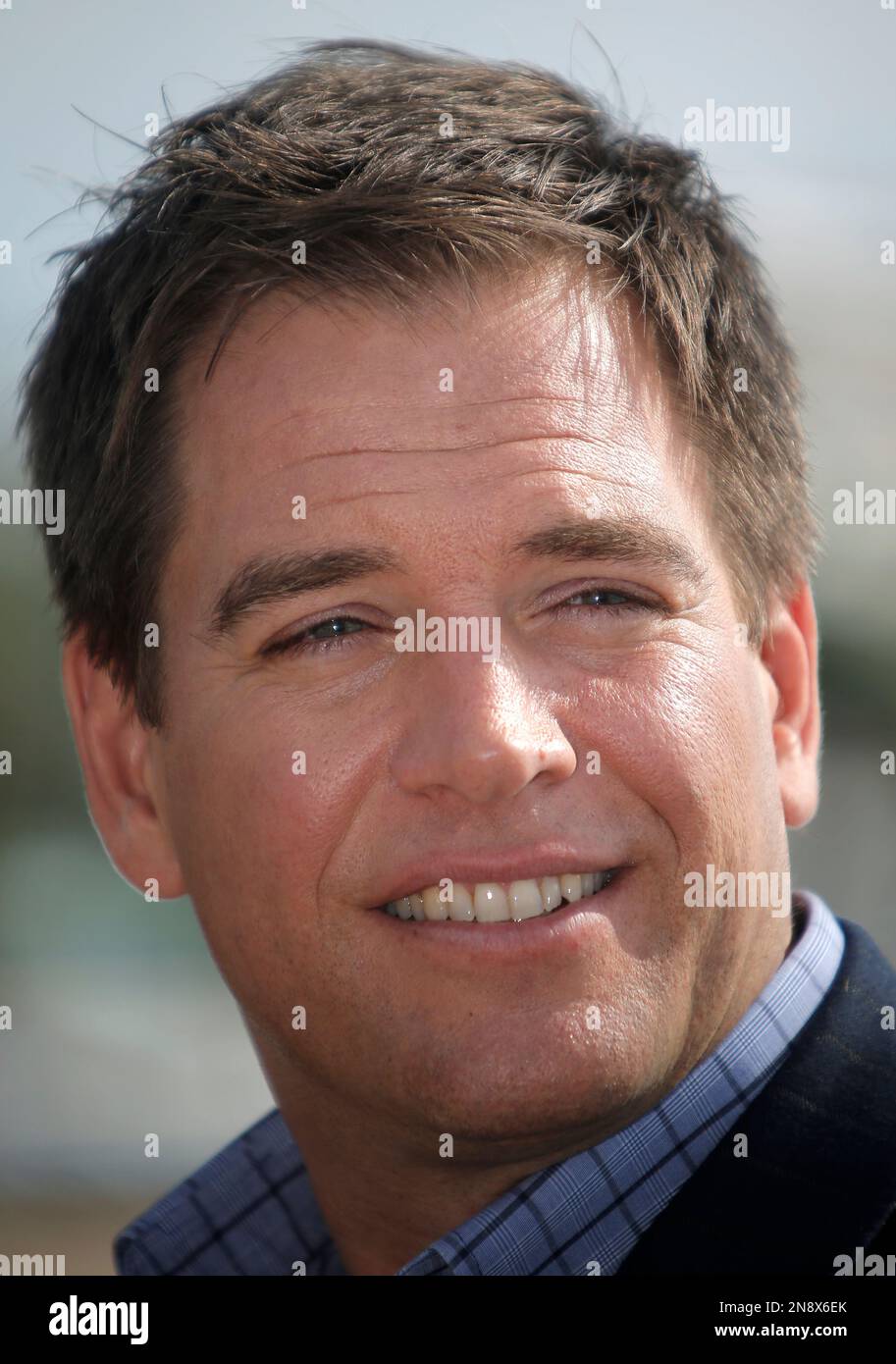 US actor Michael Weatherly poses during the 28th MIPCOM (International ...