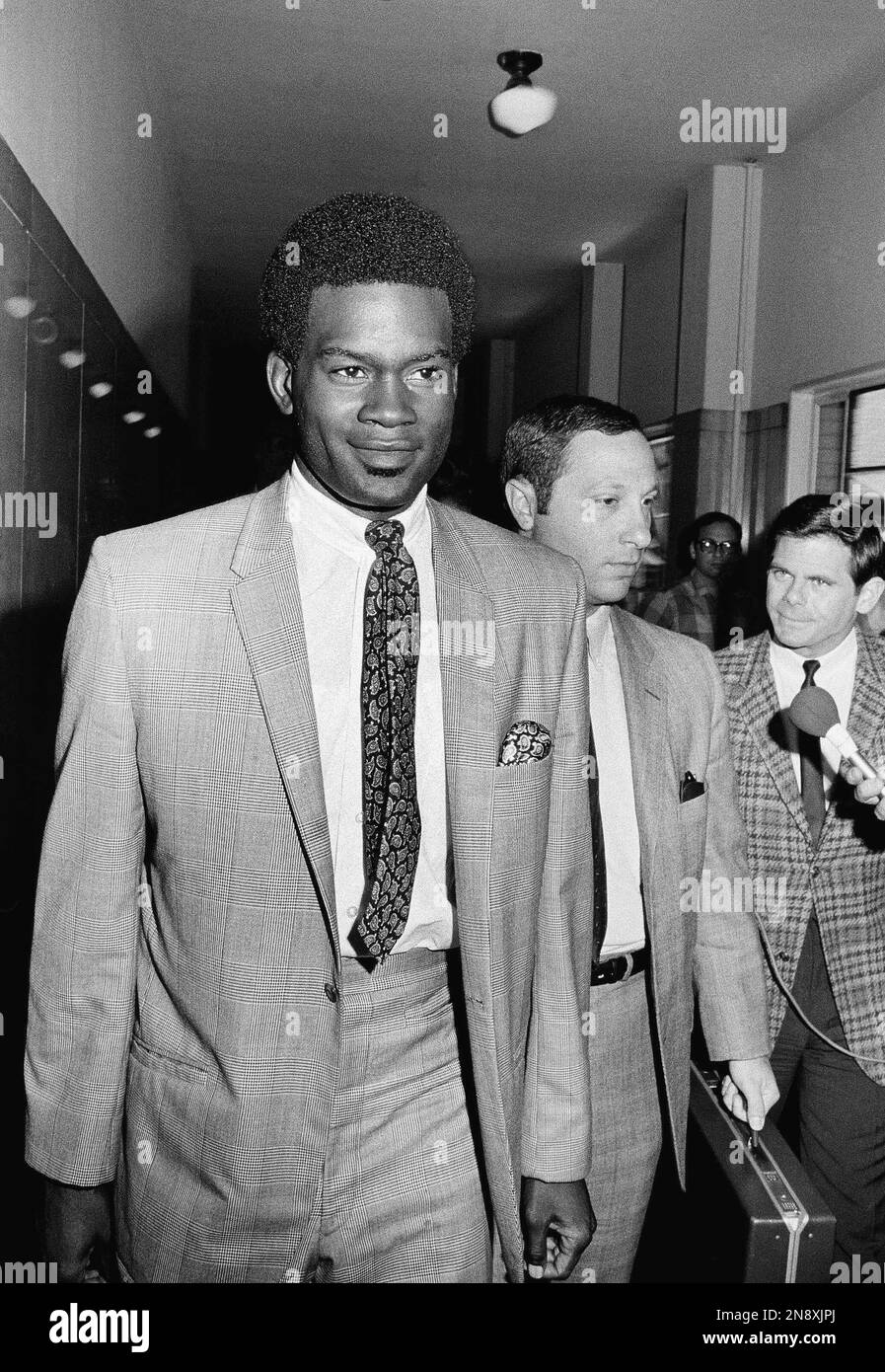 UCLA star basketball player Lucius Allen arrives in court at Los ...