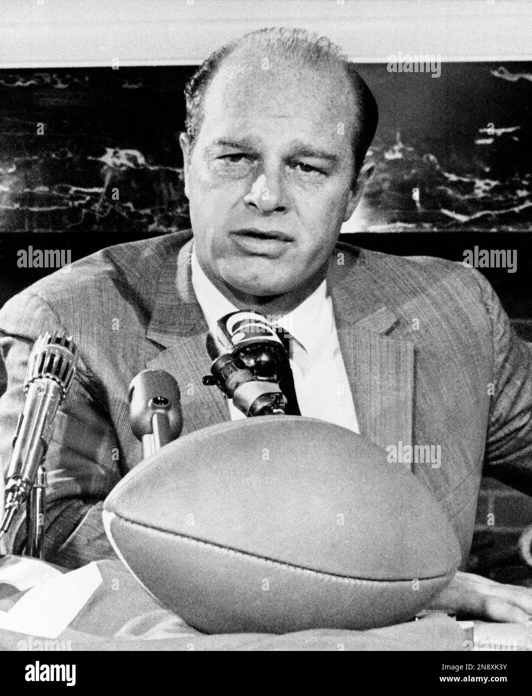 Clive Rush, coach of the New England Patriots is pictured in 1969. (AP ...