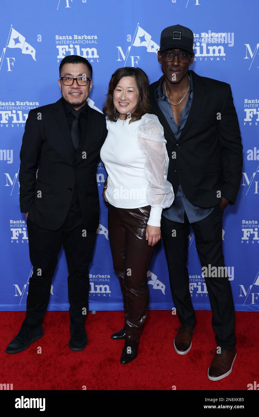 Santa Barbara, USA. 10th Feb, 2023. Jonathan Chiu, Christine Yoo, and ...