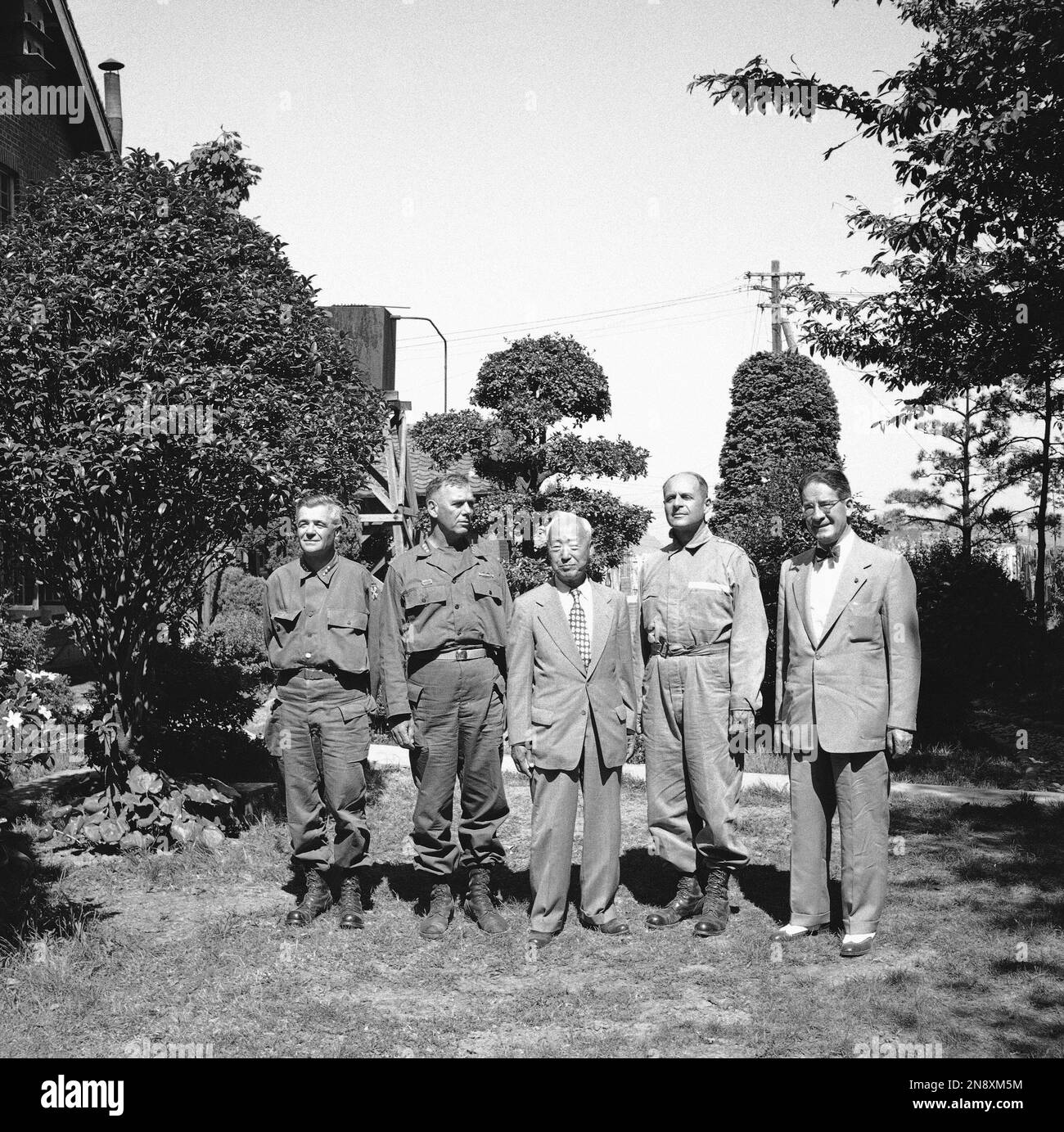 Gen. Mathew B. Ridgway and his top U.N. field commanders pose with ...