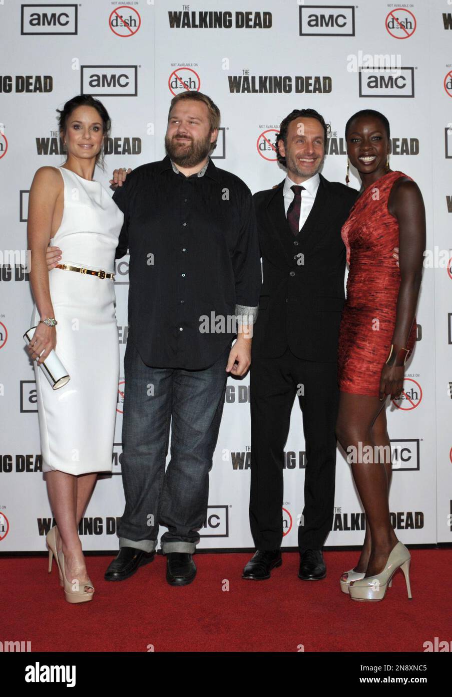 From left, Sarah Wayne Callies, Robert Kirkman, Andrew Lincoln, and ...