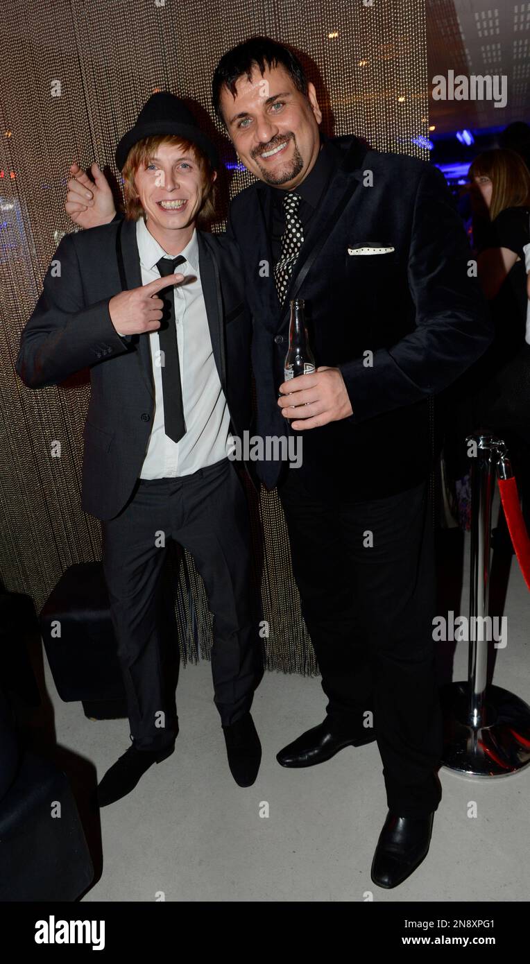 Bronson Webb and Mem Ferda are seen at the gala screening of upcoming ...