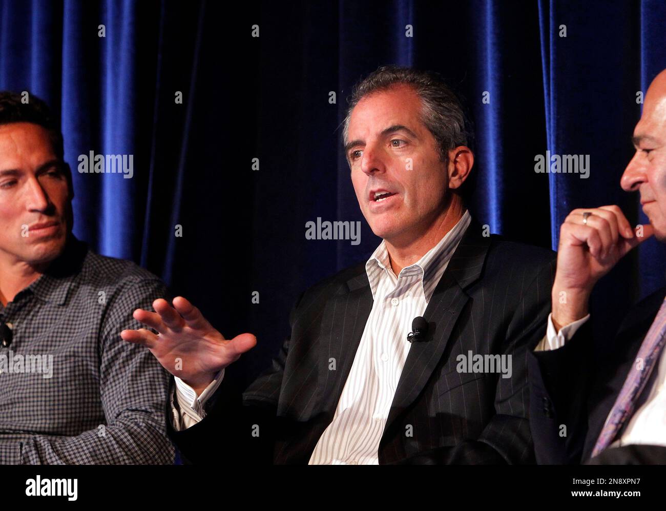 From left, Joe Apprendi, CEO of Collective Media, Mark Lieberman ...