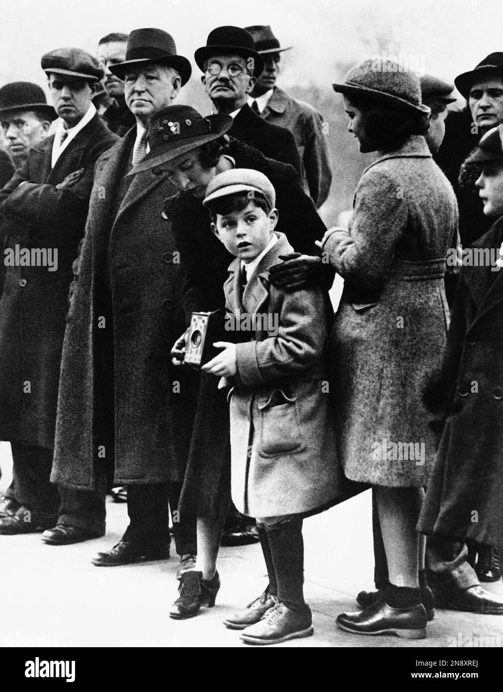 Teddy Kennedy, center, and his sister Jean attend the changing of the ...