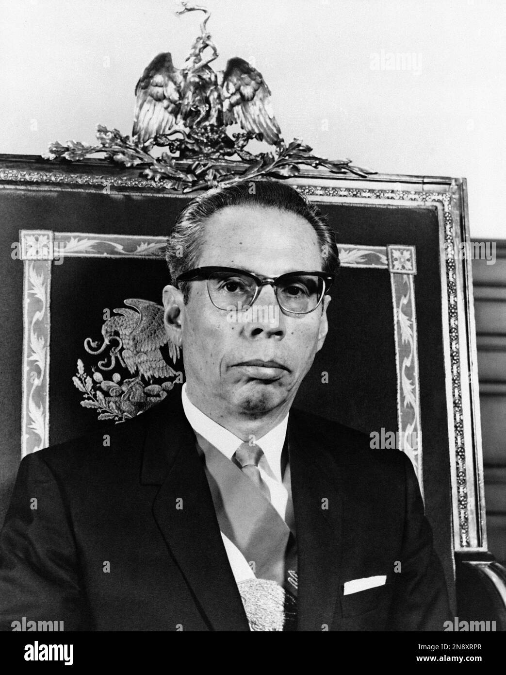 Former President of Mexico Gustavo Diaz Ordaz shown in a 1968 file ...
