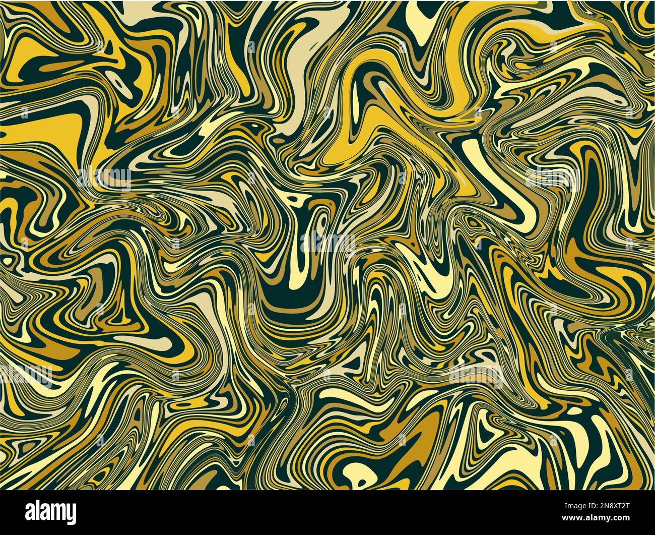 Abstract liquid marble in pastel natural color. Flowing wave line art ...