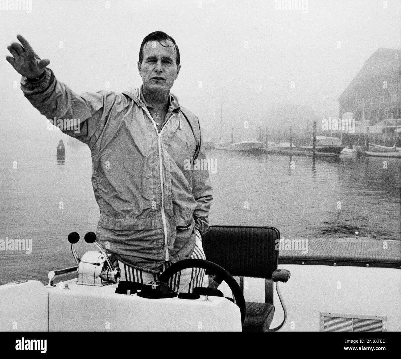 George H.W. Bush, National Chairman of the Republican Party, takes to ...