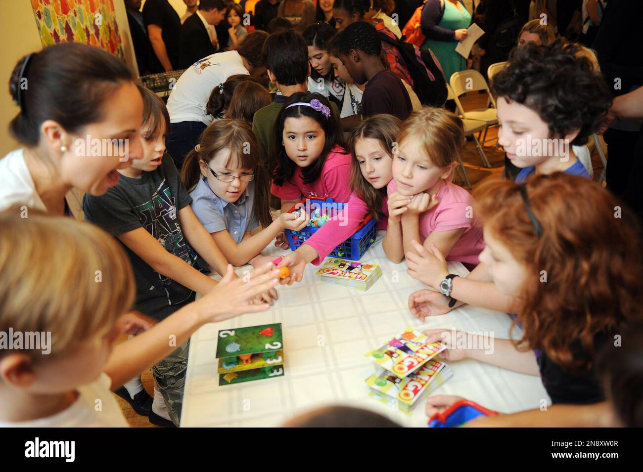 Students from PS 87 and home schooled students at the UMIGO launch with ...