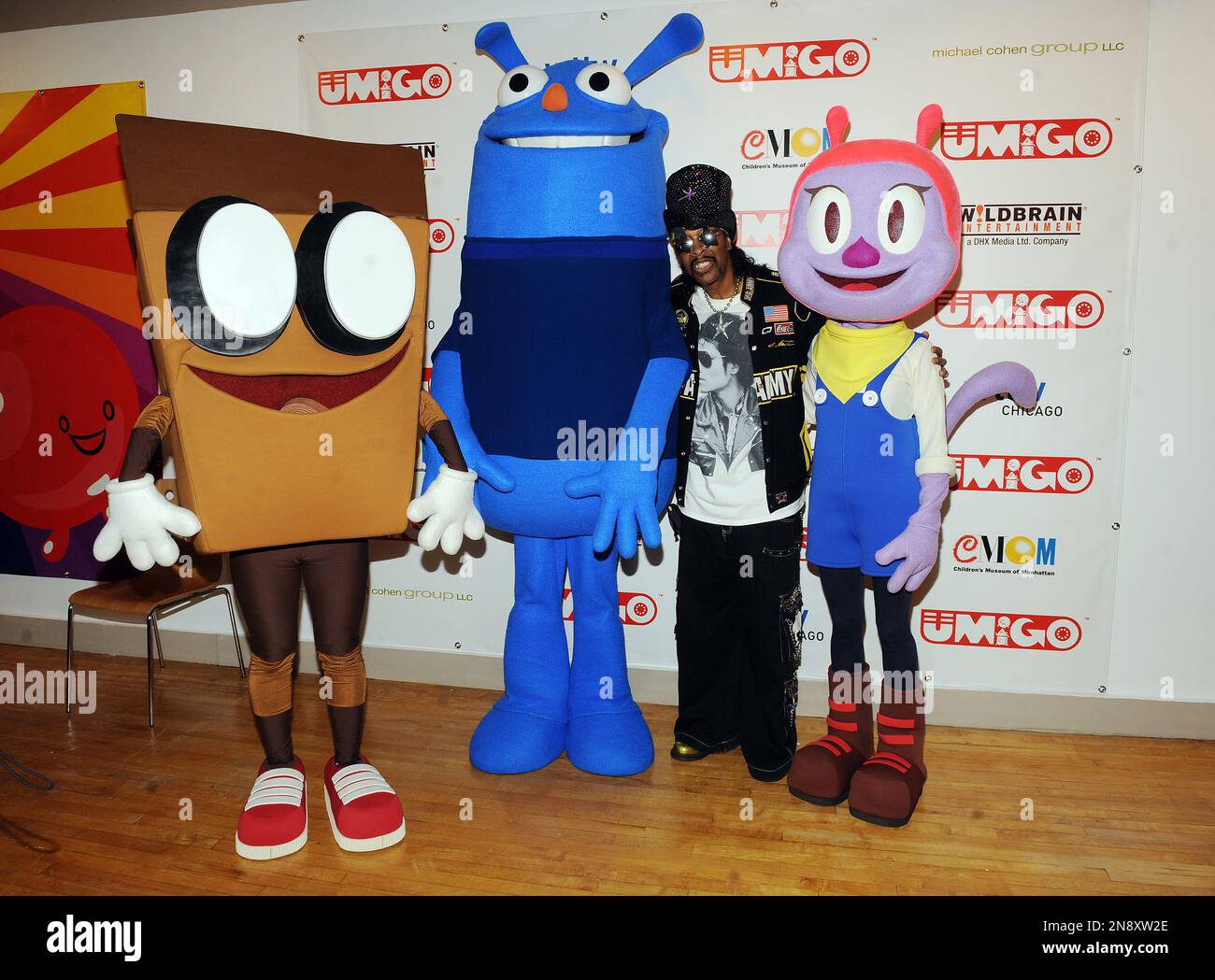 Bootsy Collins and characters (left to right) Bit, Dizzy, and Bean at ...