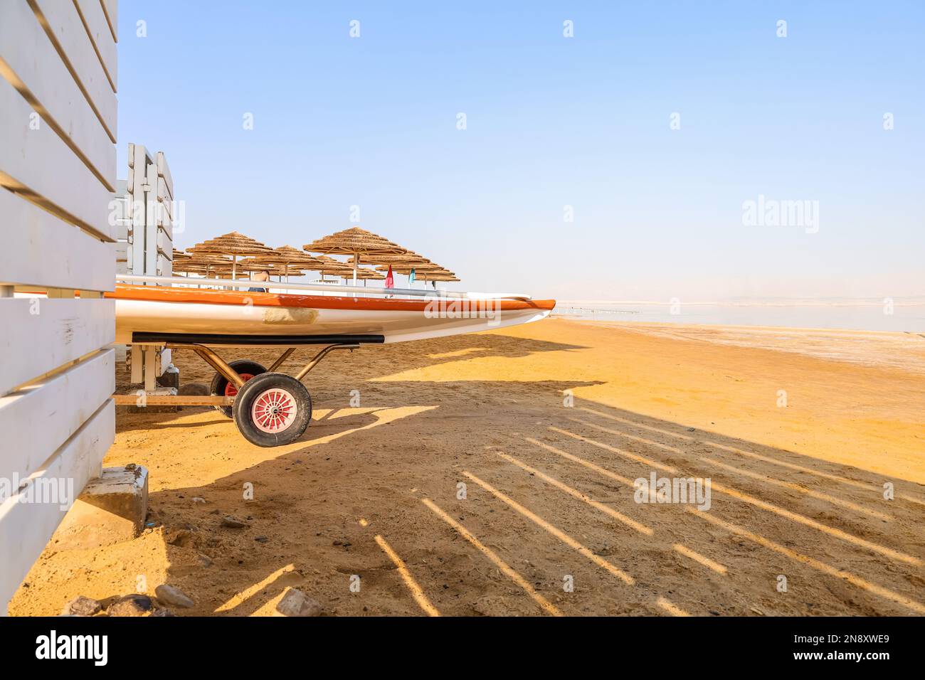 Paddle board on sea beach Stock Photo - Alamy
