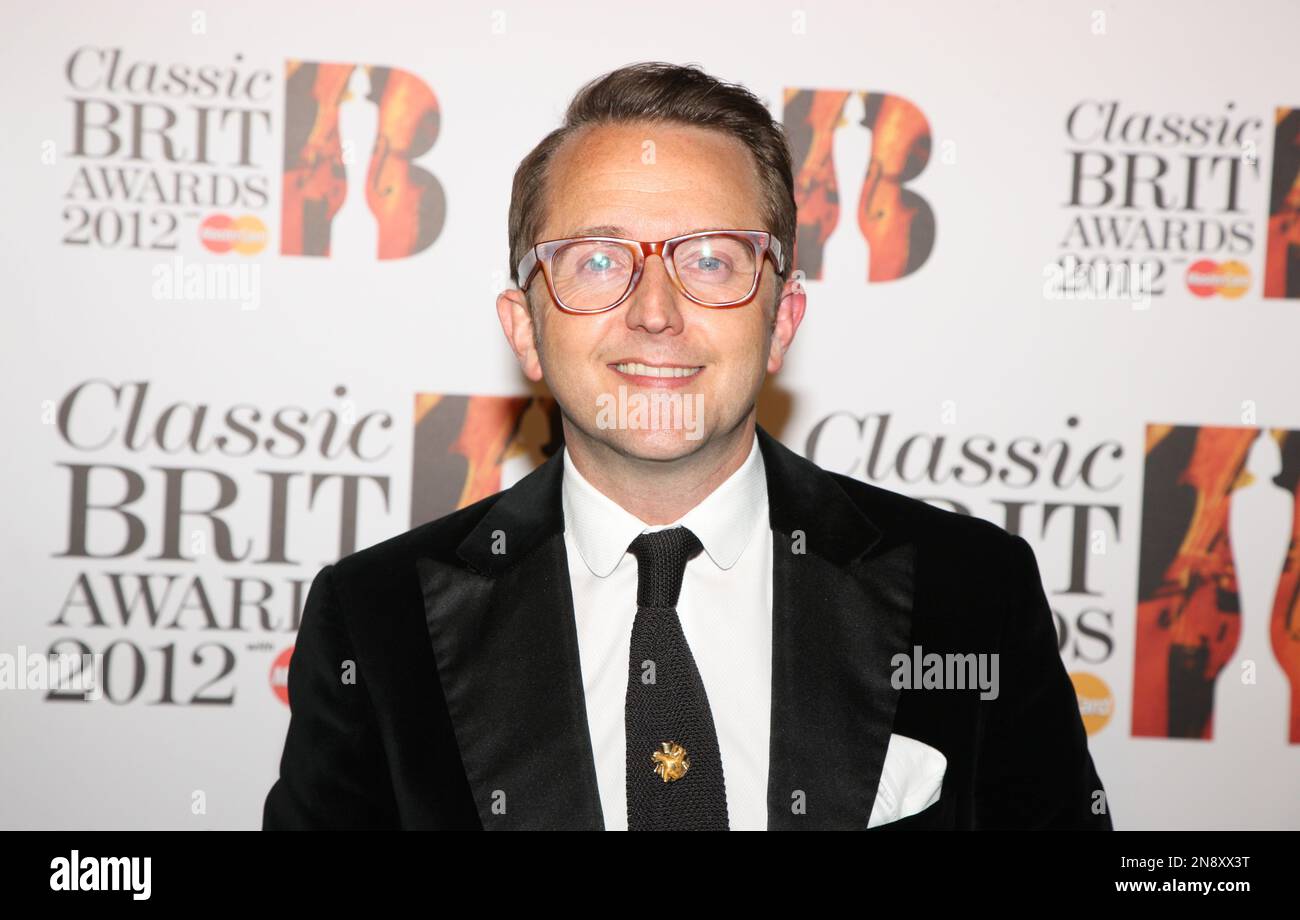 Tim Rhys arrives at the Royal Albert Hall for the Classical BRIT Awards ...