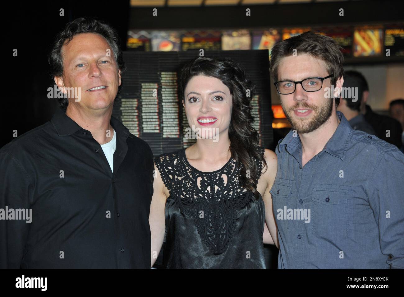 From left, Gary Binkow, Hannah Fierman and David Bruckner attend the LA ...