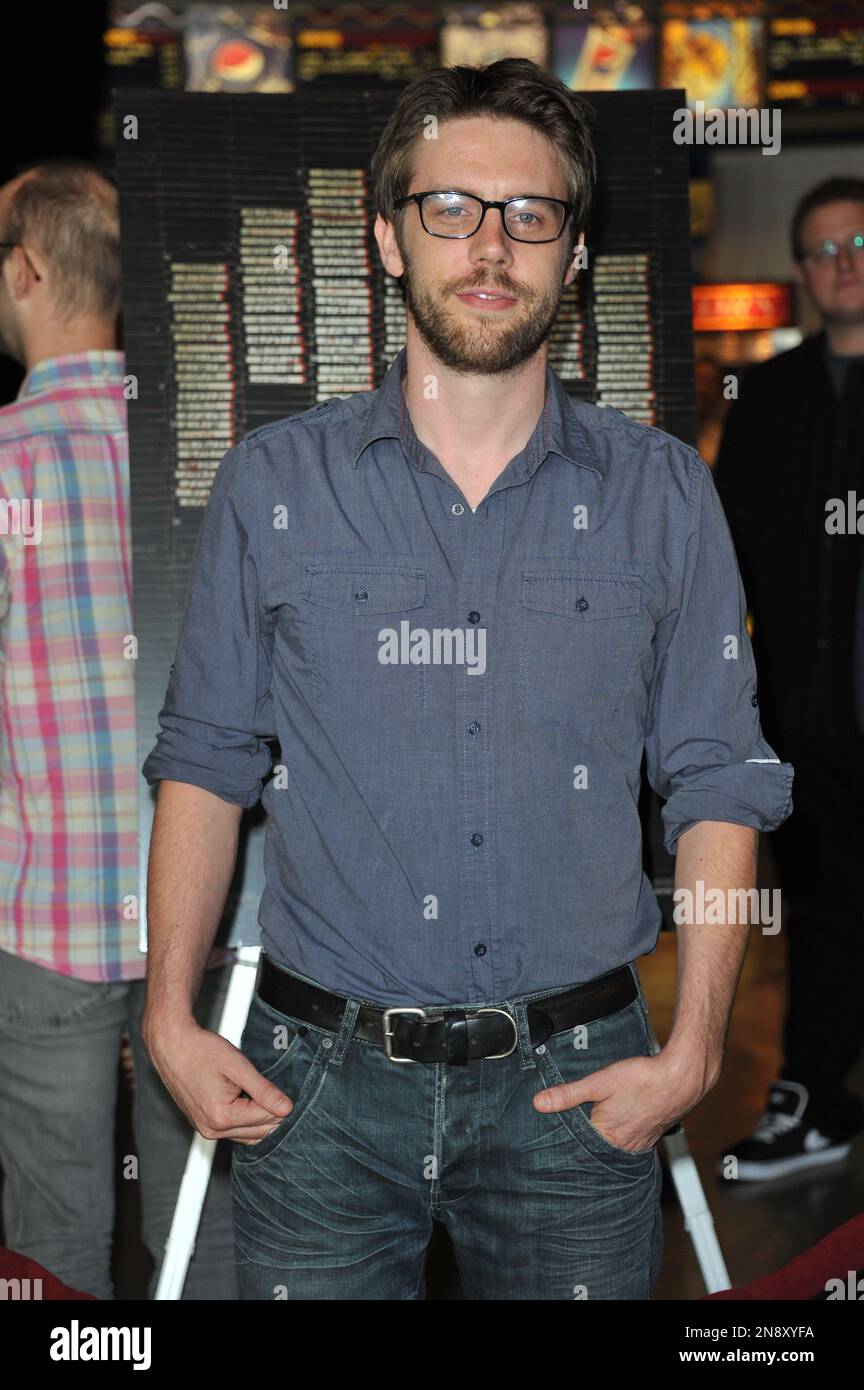 David Bruckner attends the LA premiere of V/H/S at Mann Chinese 6 ...