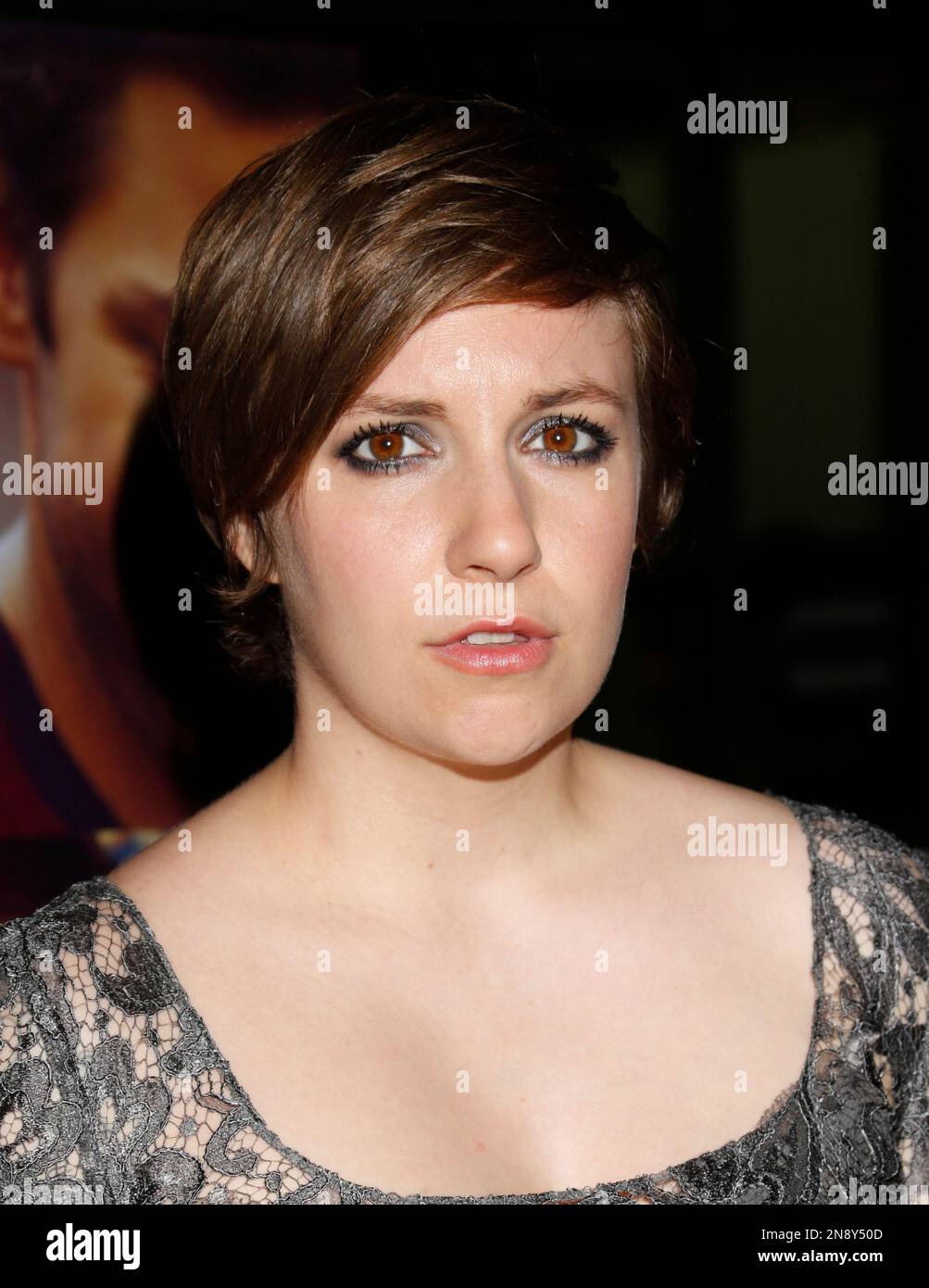Lena Dunham arrives at the premiere of "Nobody Walks" on Tuesday Oct. 2 ...