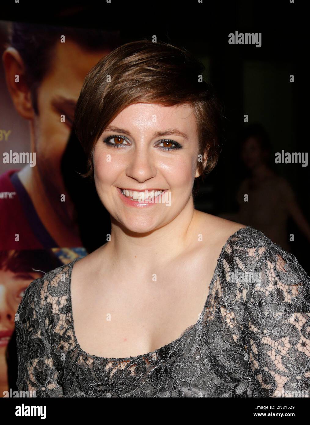 Lena Dunham arrives at the premiere of "Nobody Walks" on Tuesday Oct. 2 ...