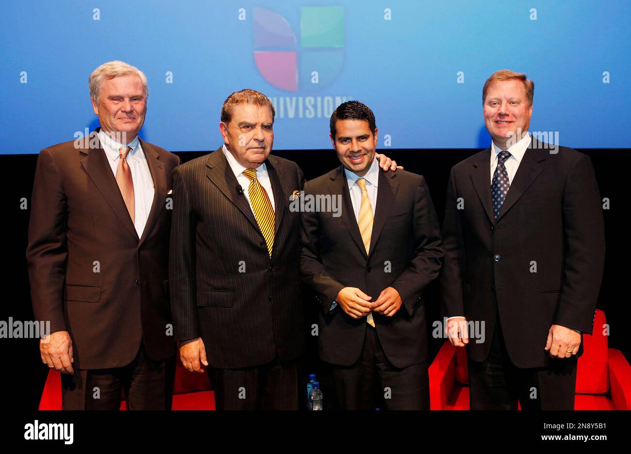 IMAGE DISTRIBUTED FOR UNIVISION - From left, Univision President and ...