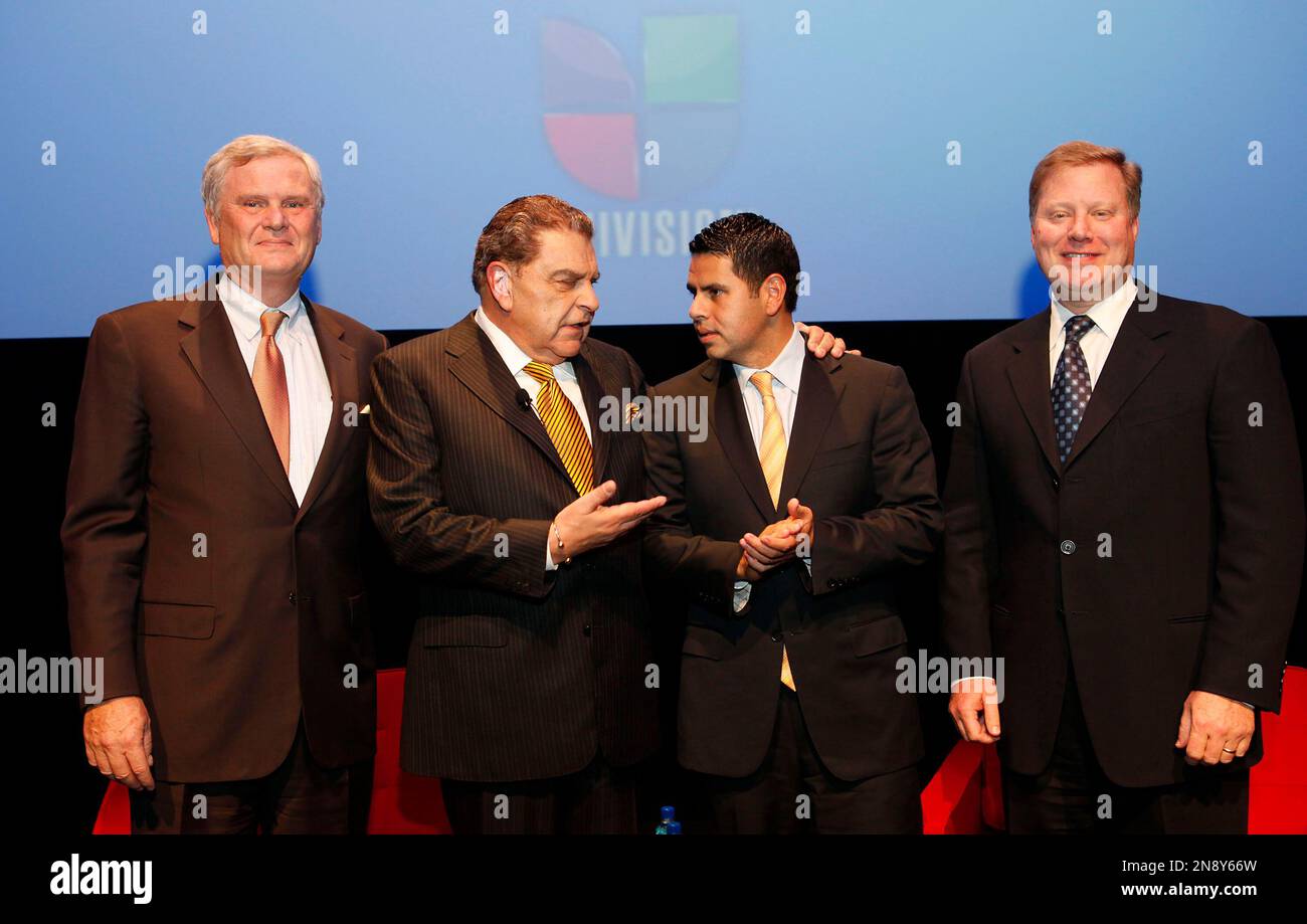 Univision President and CEO Randy Falco, Don Francisco, President of ...