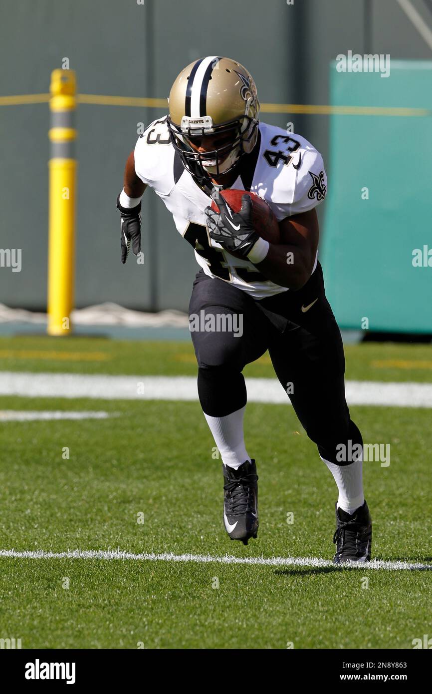 New Orleans Saints running back Darren Sproles before an NFL football game Sunday, Sept. 30 ...
