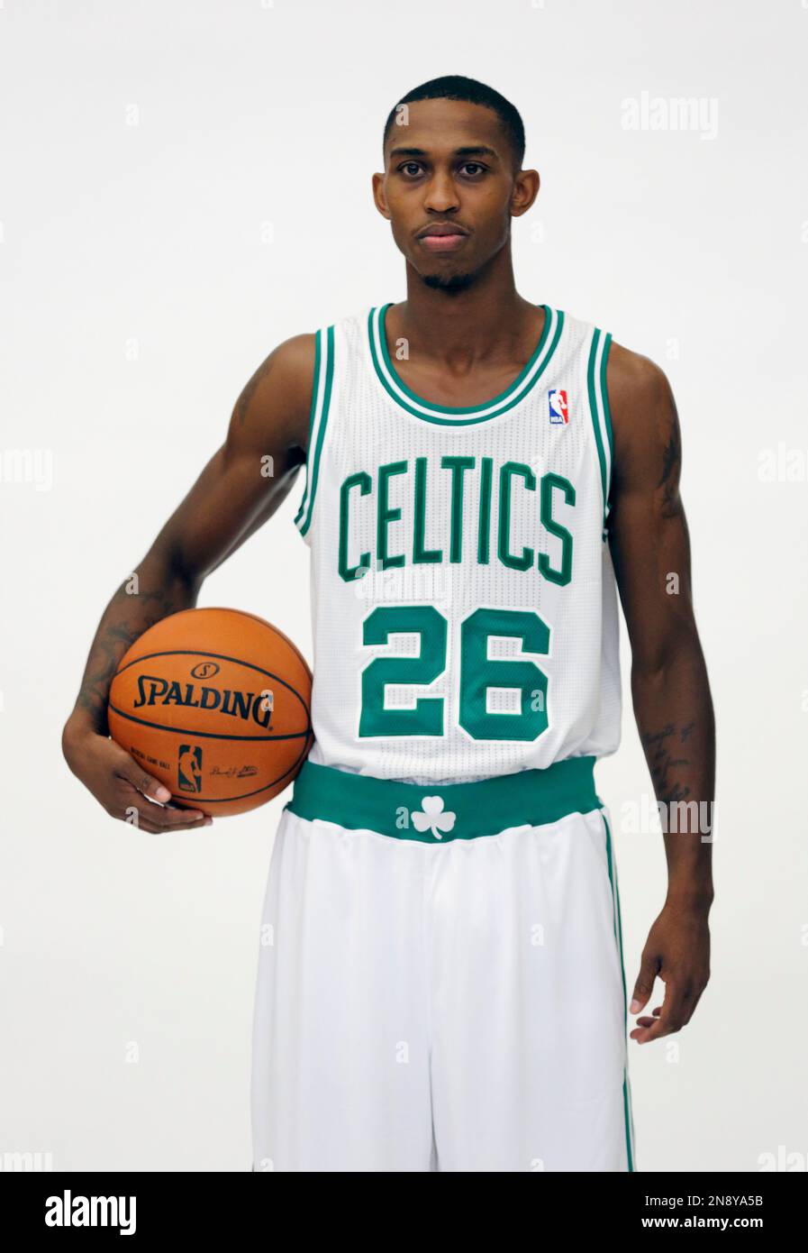 Boston Celtics' Jamar Smith poses during Celtics NBA basketball media ...