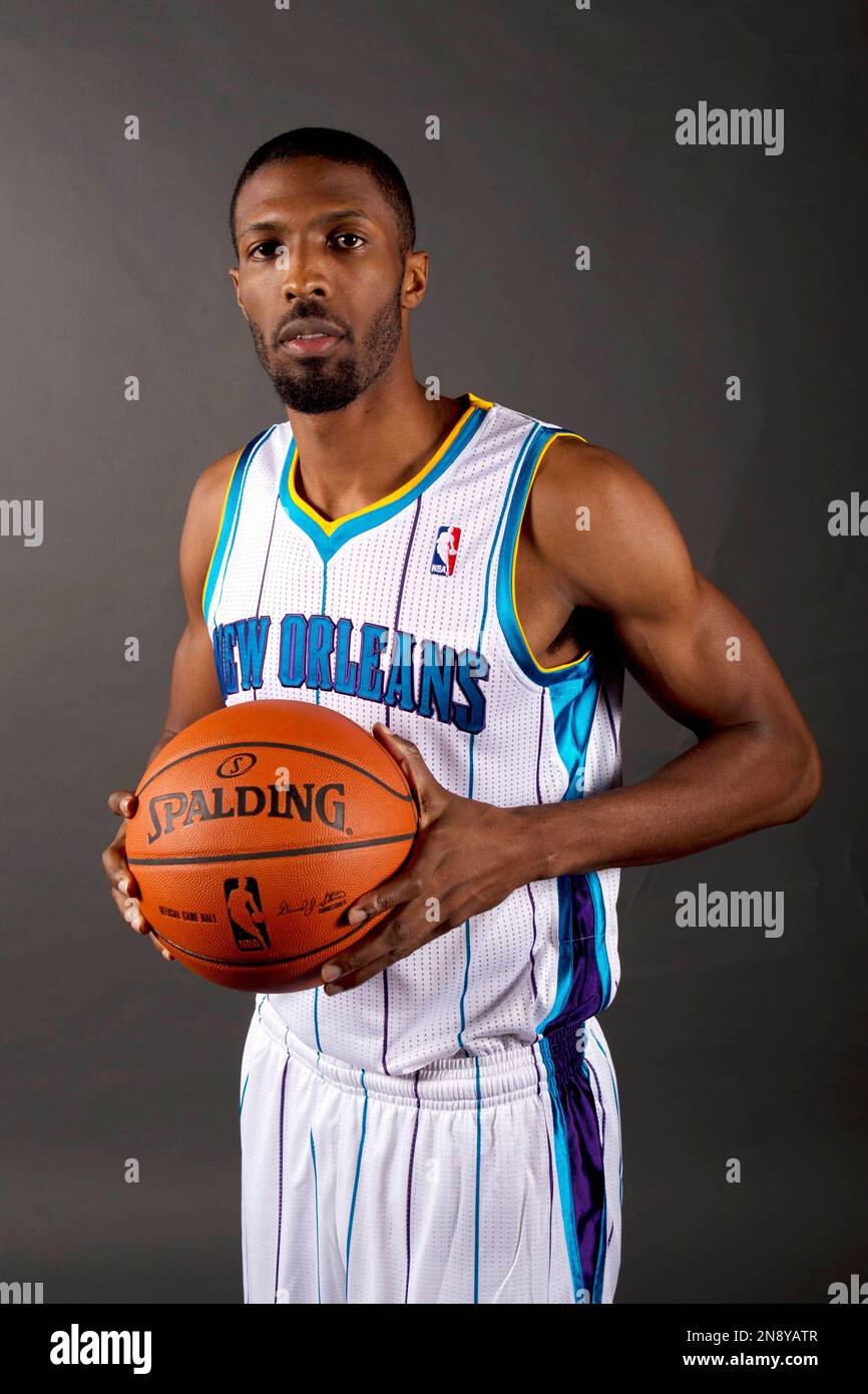 New Orleans Hornets forward Hakim Warrick (1) poses for his portrait ...