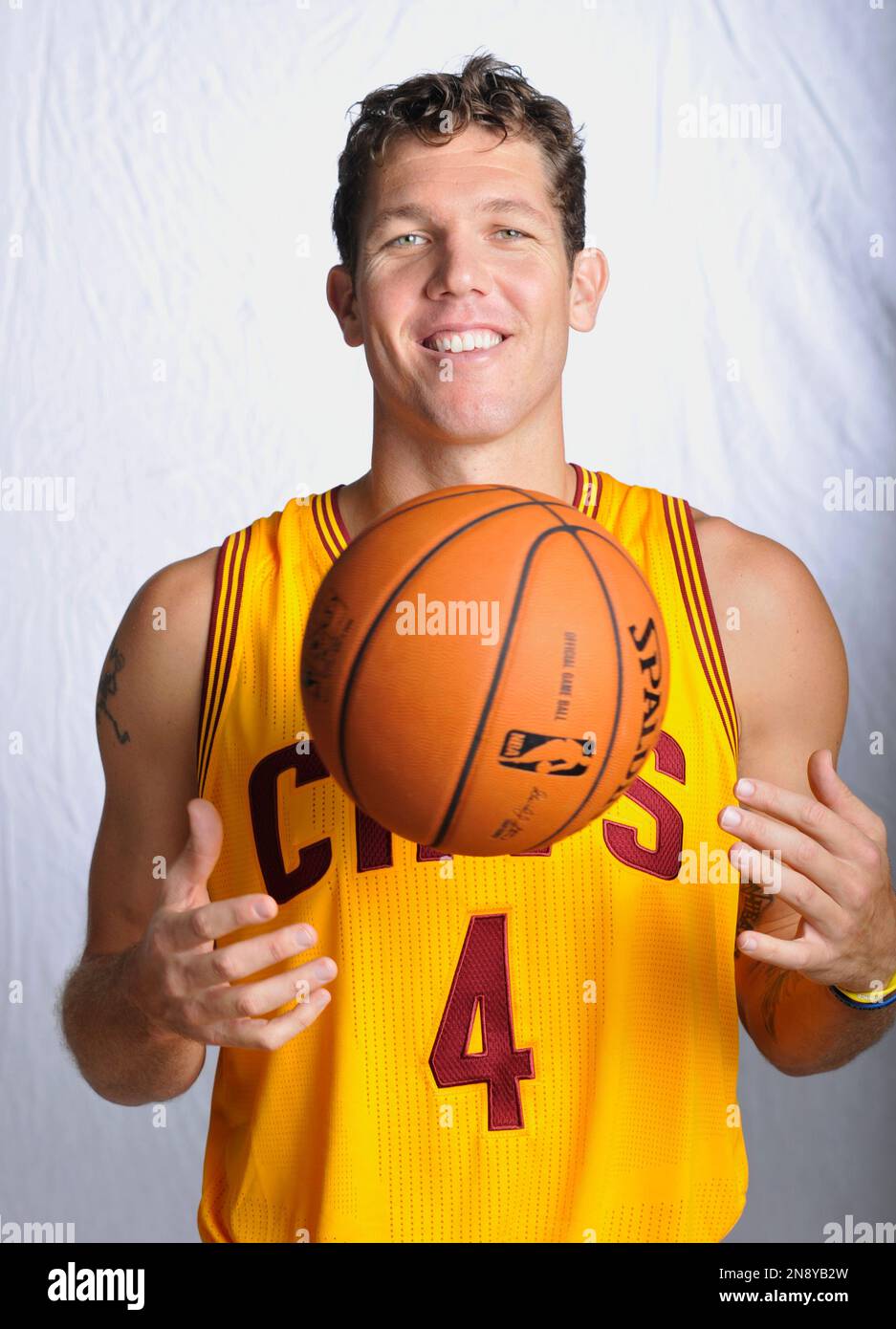 Cleveland Cavaliers forward Luke Walton is shown at the Cavs media day ...