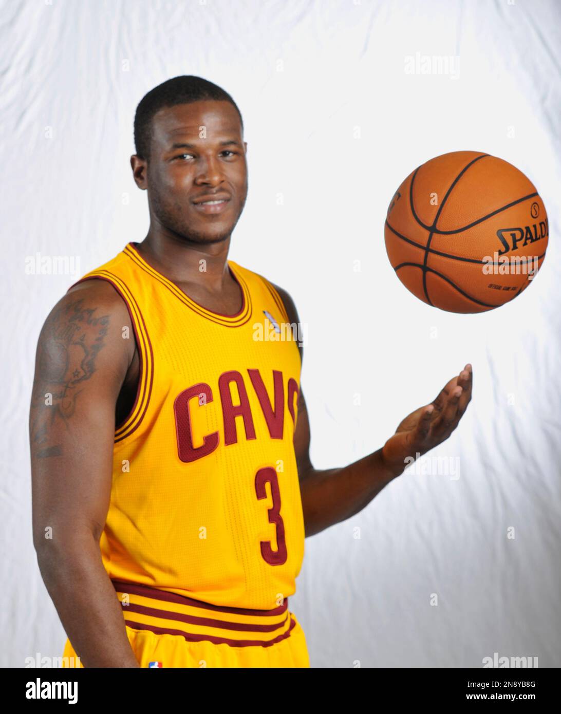 Cleveland Cavaliers first round draft pick, Dion Waiters is shown at ...