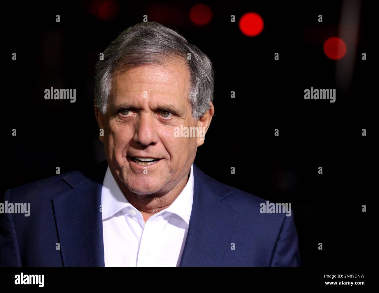 Leslie Moonves attends the premiere of "Seven Psychopaths" at the Bruin ...