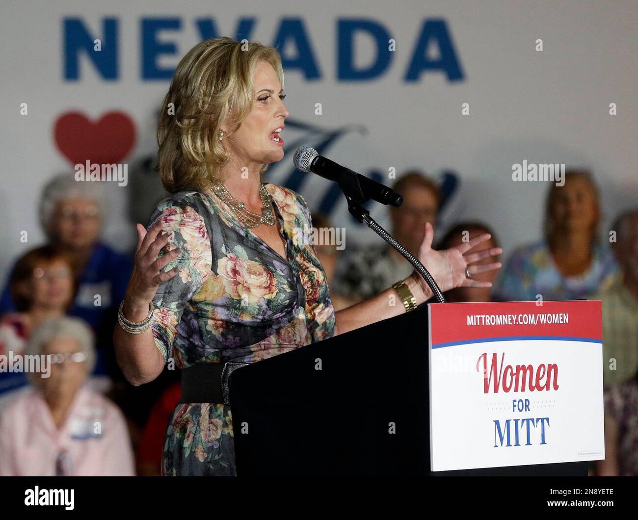 Ann Romney, wife of Republican presidential candidate Mitt Romney ...