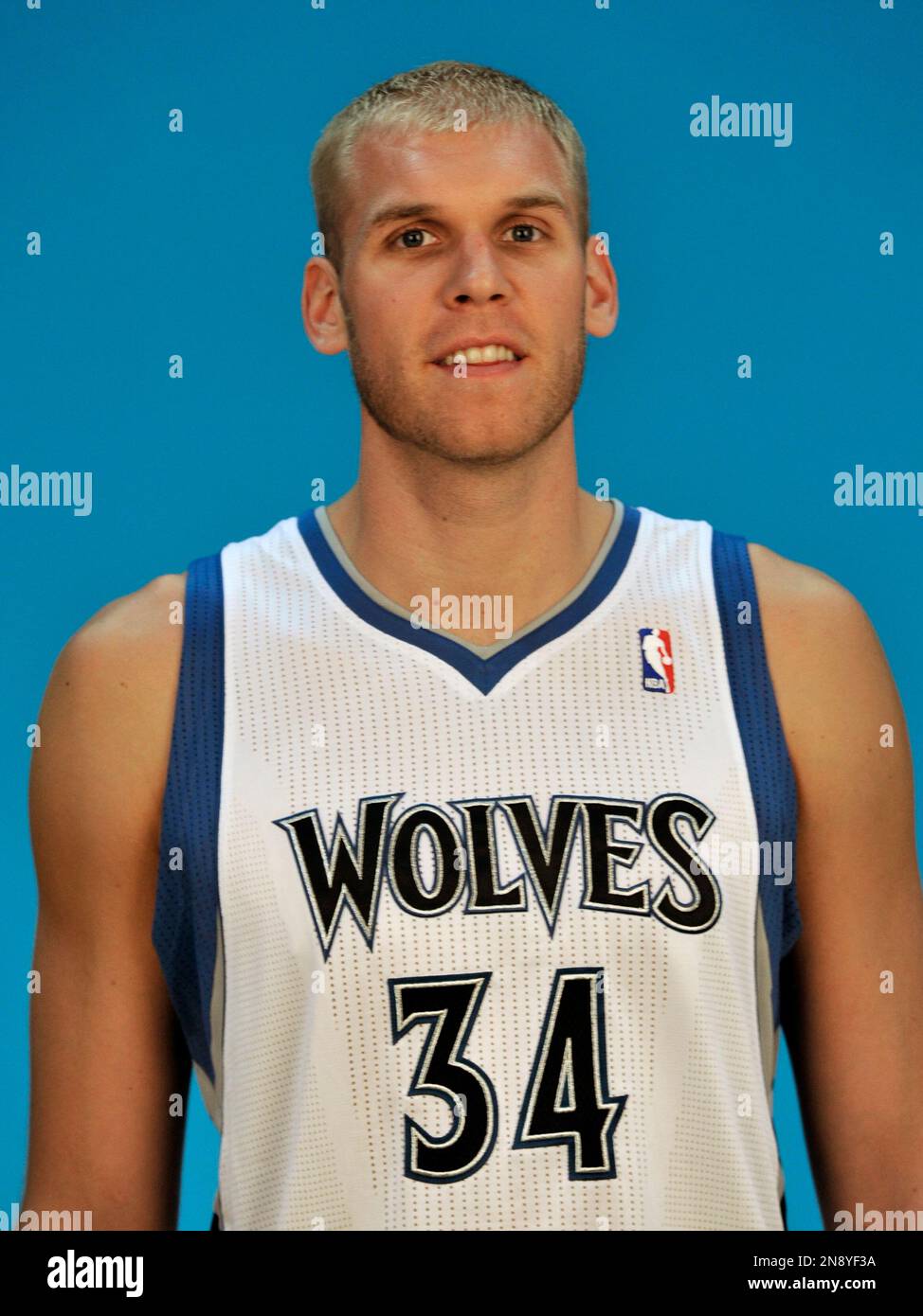 Minnesota Timberwolves NBA basketball player Greg Stiemsma is shown ...