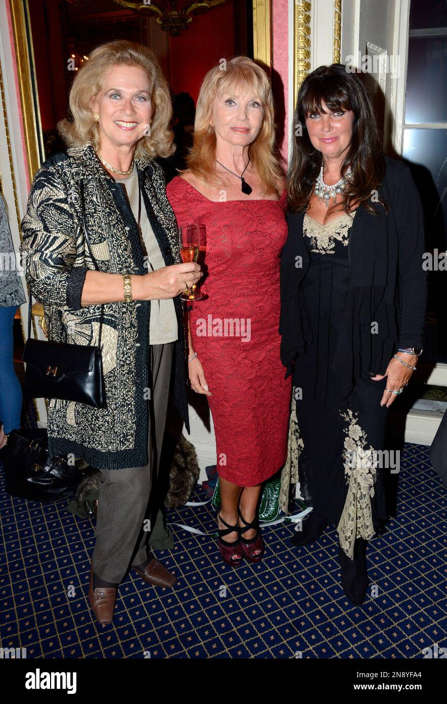 Valerie Leon, Sue Vanner, Caroline Munro poses at Everything or Nothing ...