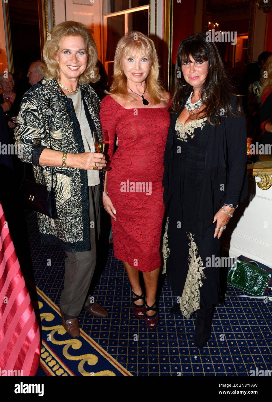 Valerie Leon, Sue Vanner, Caroline Munro poses at Everything or Nothing ...