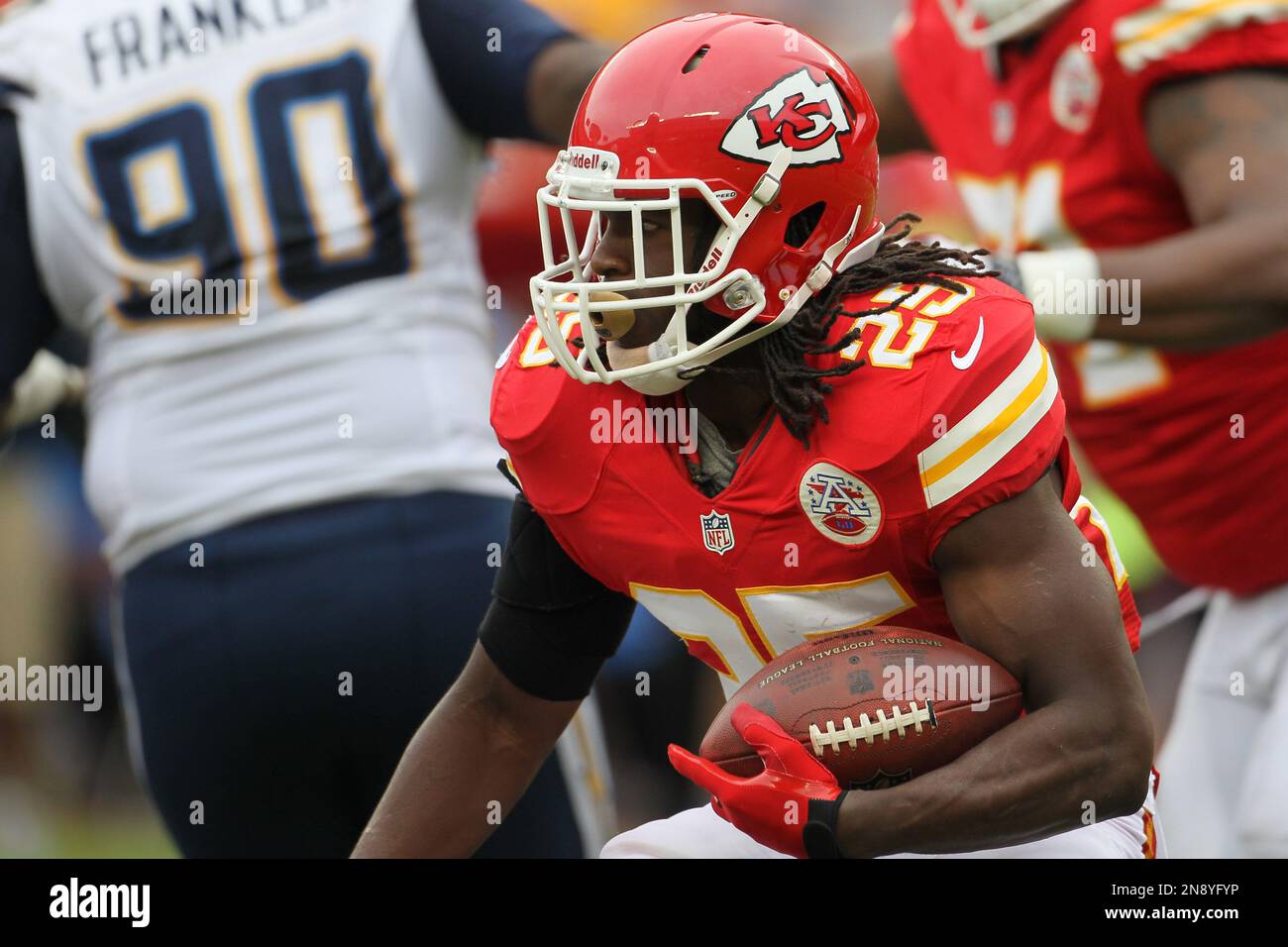 Kansas City Chiefs running back Jamaal Charles (25) is seen in action ...