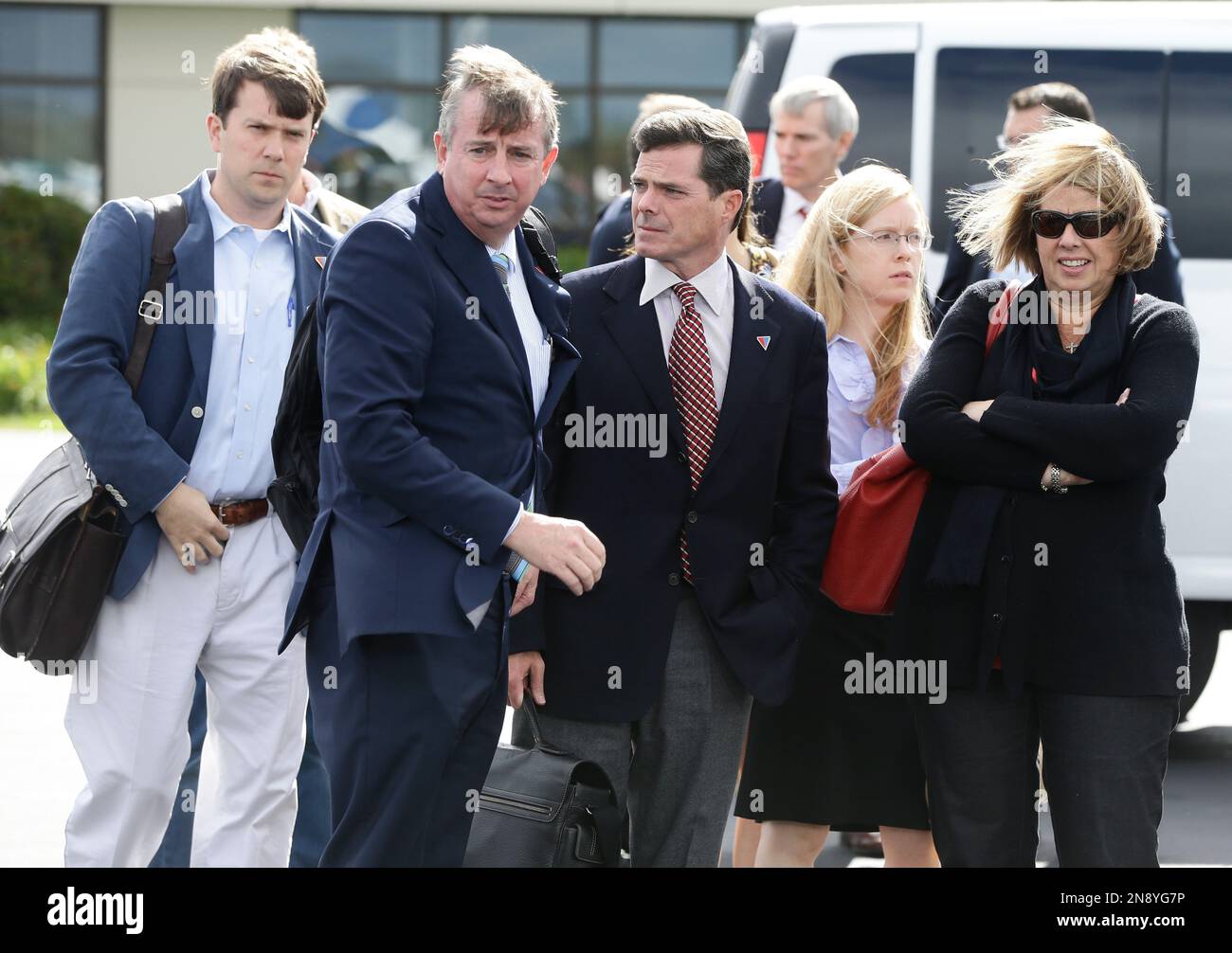 Campaign advisers, from left to right: Austin Barbour; Ed Gillespie ...