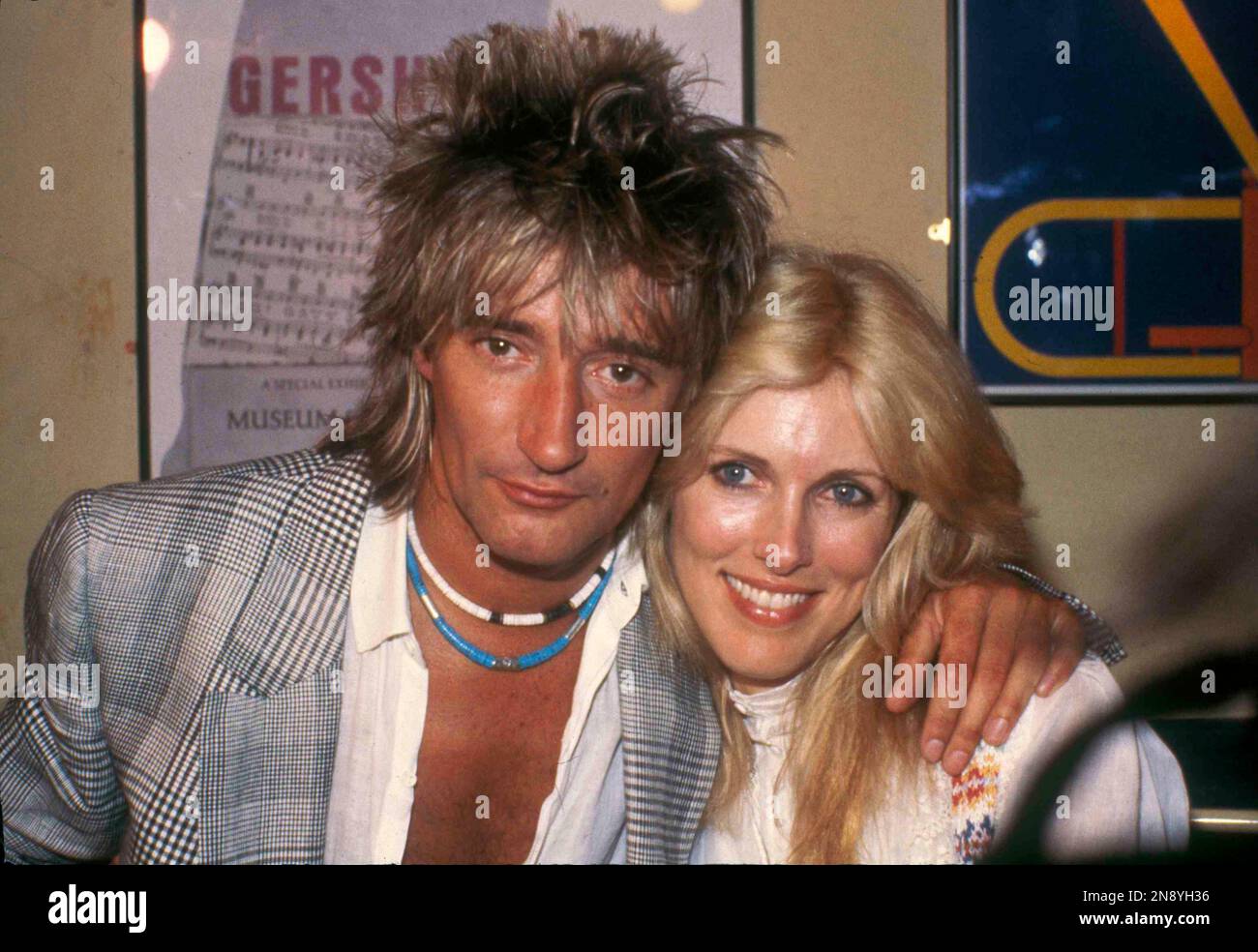 Singer Rod Stewart and his wife Alana in London, England, May 1983. (AP ...